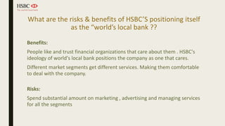 HSBC Case Study IIM Lucknow Marketing Intern | PPTX