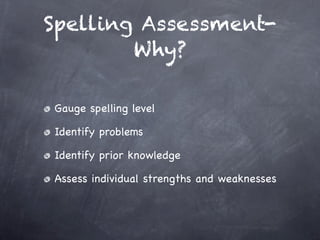 Teaching Spelling | KEY