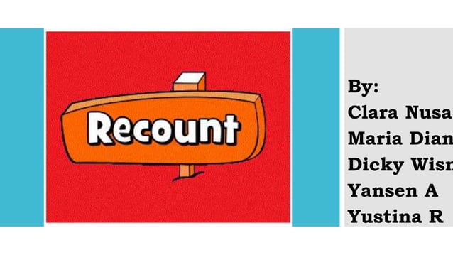 teaching Simulation- Recount | PPT