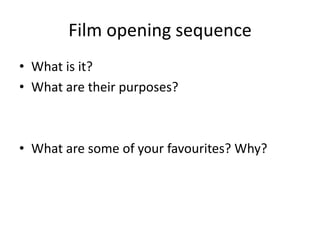 Assign 20 opening sequence analysis | PPTX