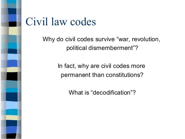 Civil law codes