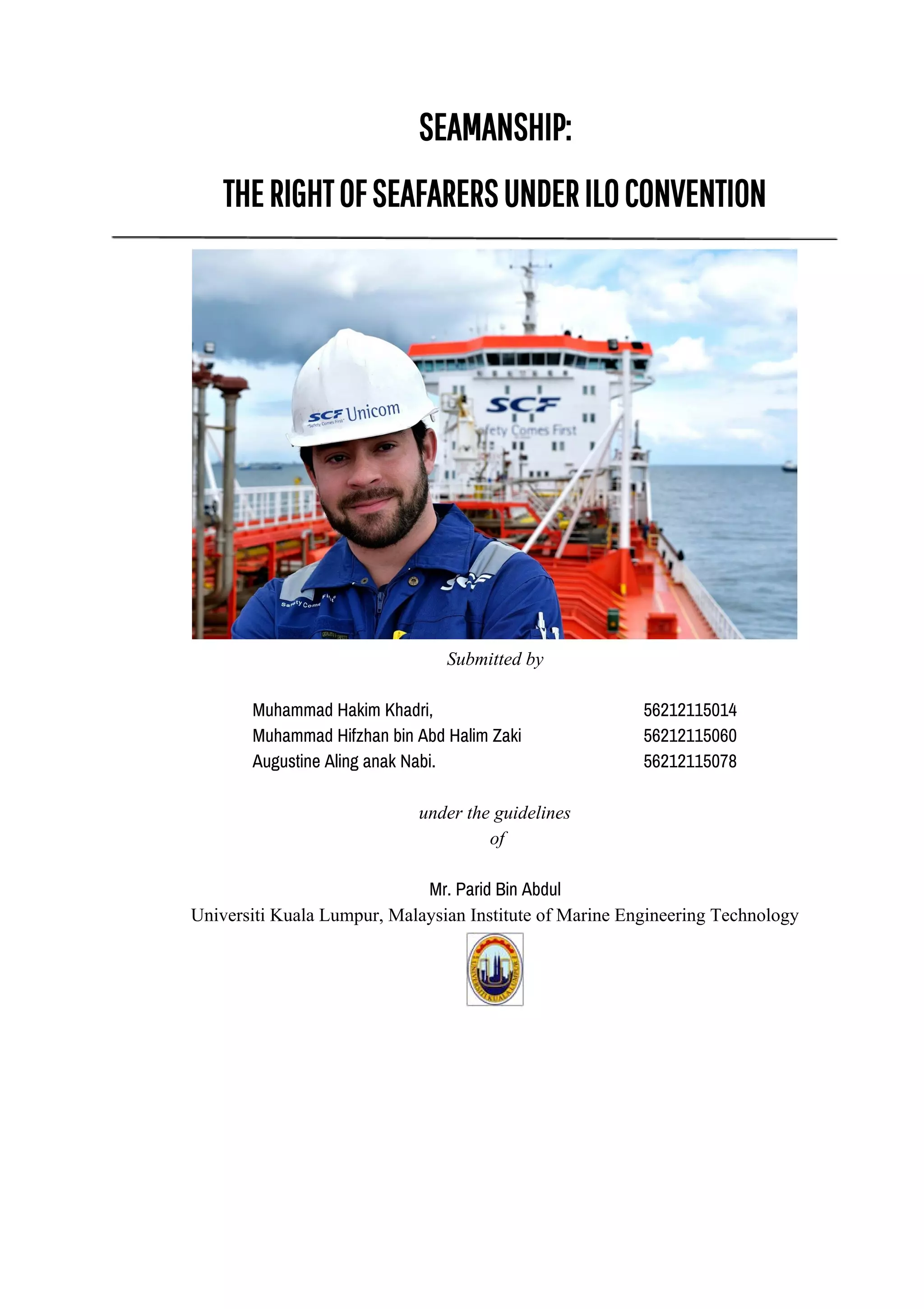 Seamanship - Right of Seafarers under ILO Convention | PDF