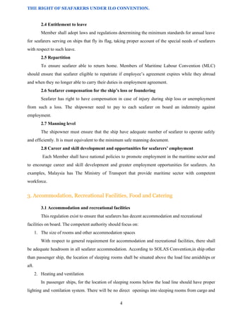 Seamanship - Right of Seafarers under ILO Convention | PDF