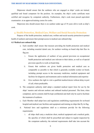 Seamanship - Right of Seafarers under ILO Convention | PDF
