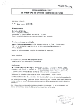 Assignation Tribunal Grande Instance | PDF