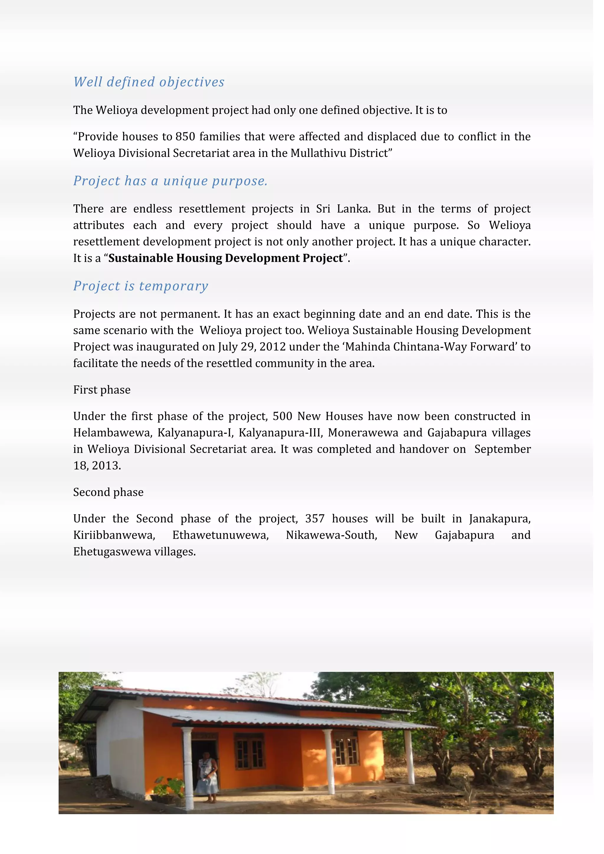 Attributes of a project-Sri Lankan case study | PDF