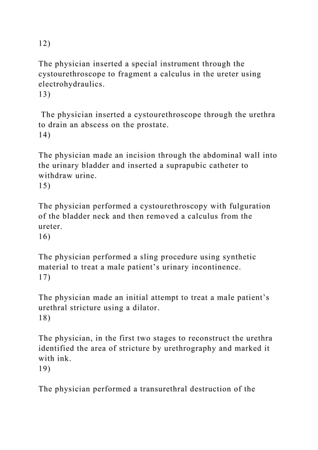 Assign Cpt Codes And Appropriate Modifiers To Each Statement1docx 