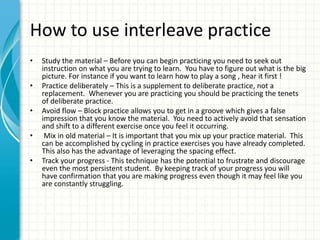 Assignement2 - Three techniques to be a better learner | PPTX