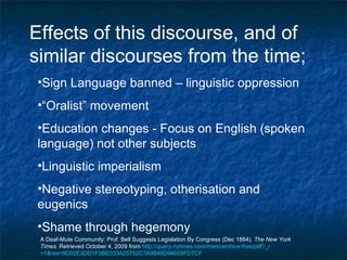 Genealogical Analysis, Deafness, Sign Language | PPT