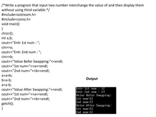 Assignement of c++ | PPT