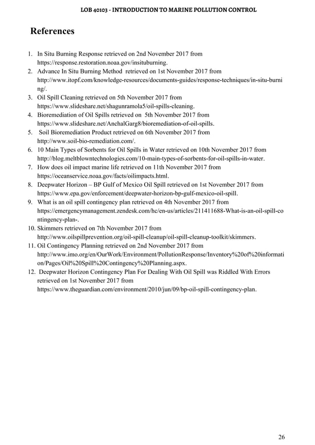 National Contingency Plan fro Combating Oil Spill From Ship | PDF