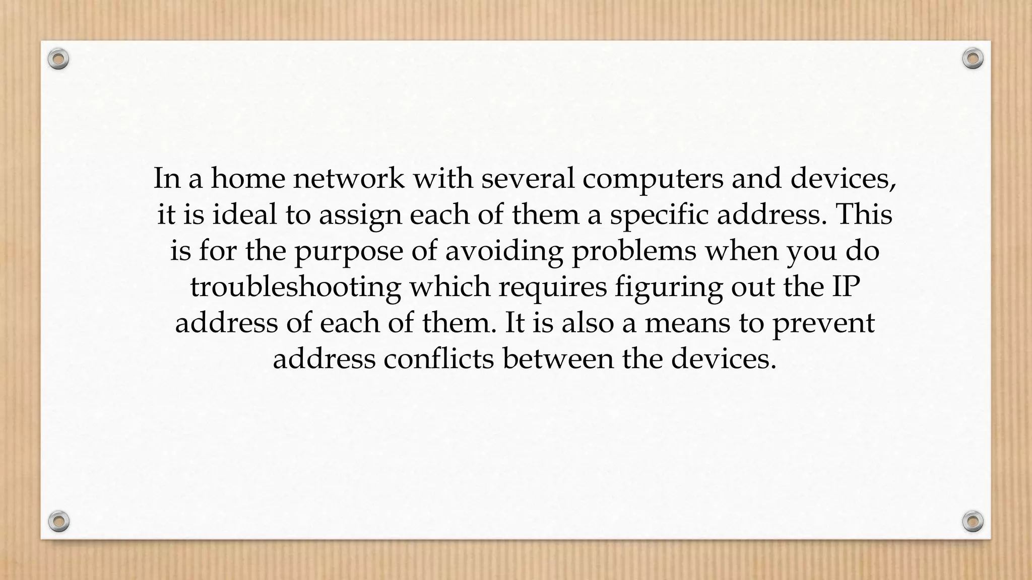 Assigning a static IP Address | PPT | Free Download Assigning a static IP Address | PPT | Free Download