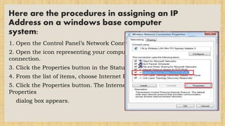 Assigning a static ip address (e l jb) | PPT