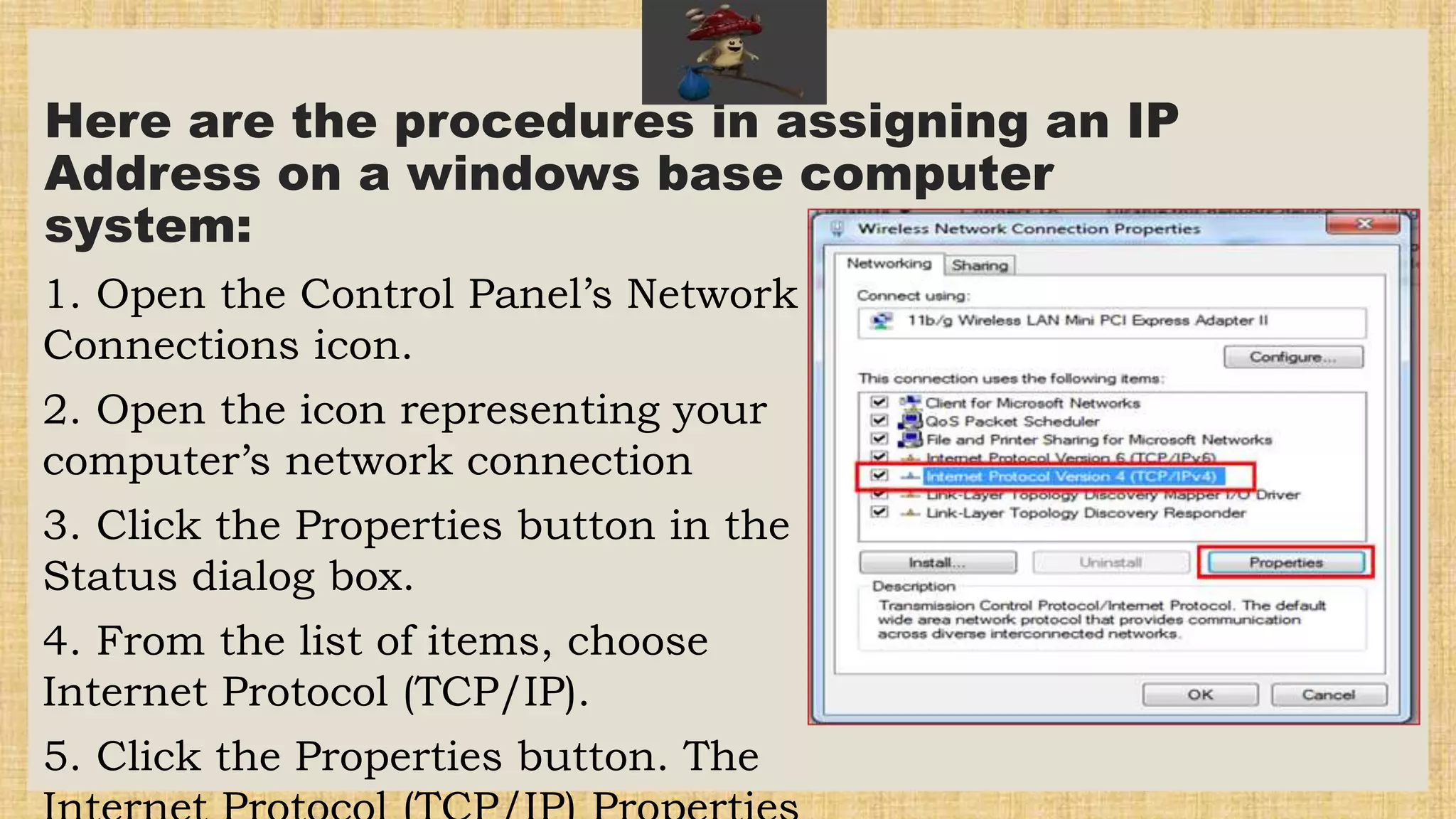 Assigning a static ip address (e l jb) | PPTX | Computer Networking ...
