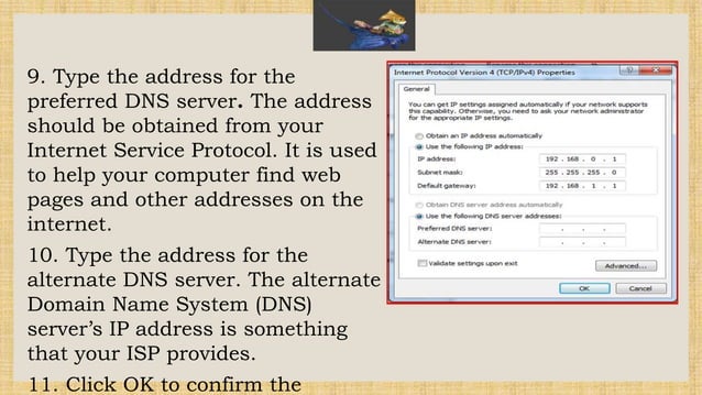 Assigning a static ip address (e l jb) | PPT