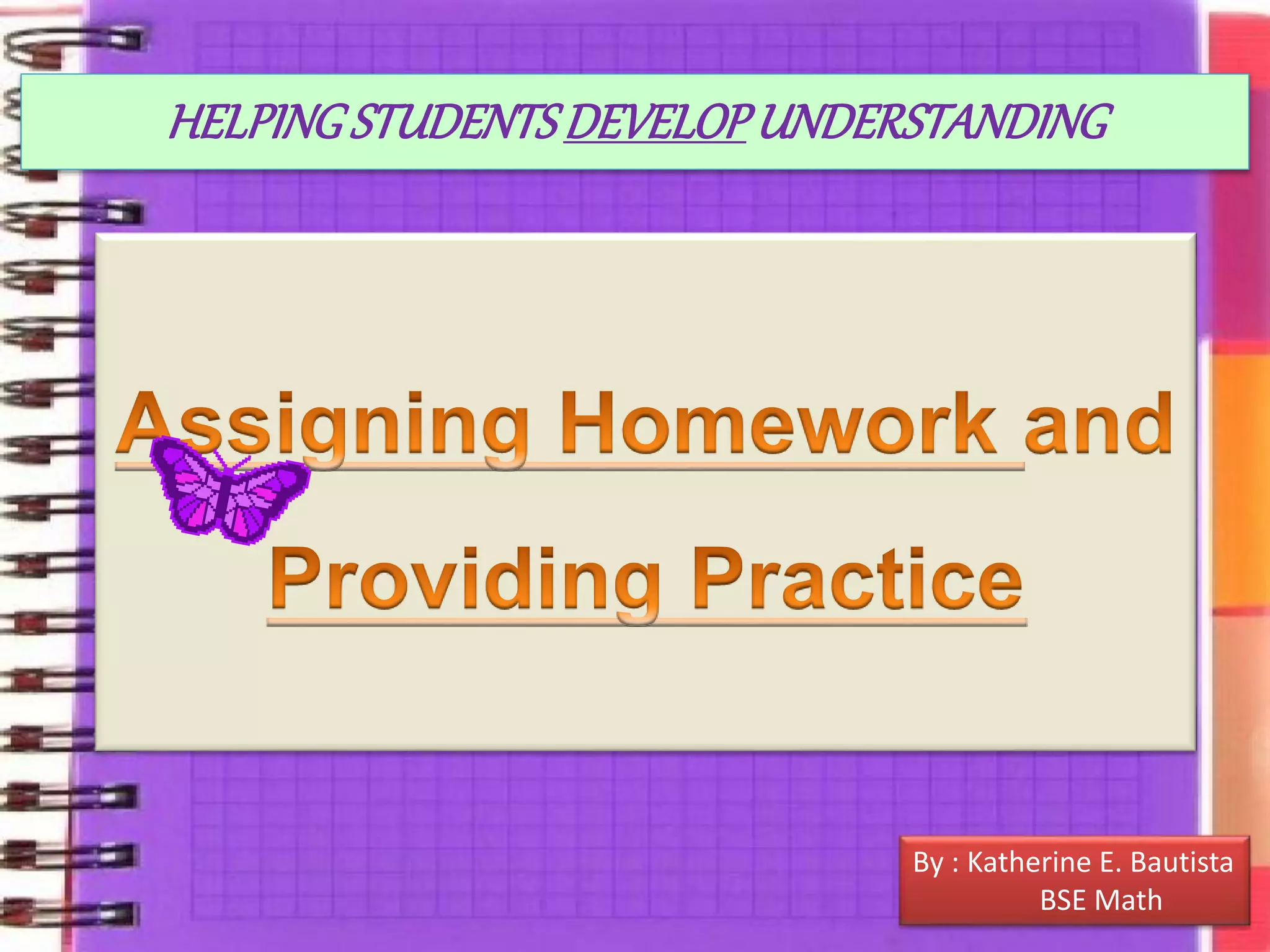 Assigning homework and providing practice | PPT