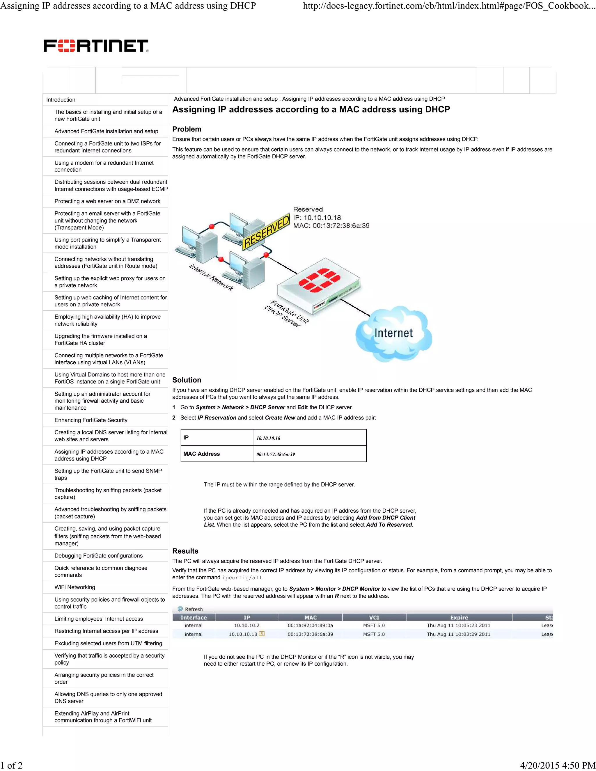 Assigning ip addresses | PDF