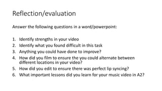Assign 4: lip syncing task | PPT