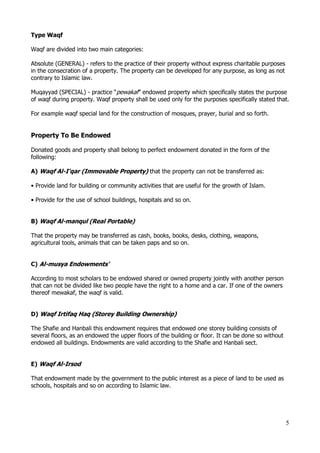 Assignm. wakaf 2 | PDF
