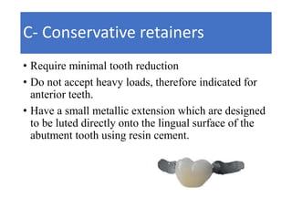 Retainer in FPD | PPTX