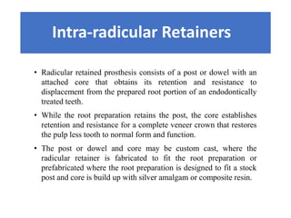 Retainer in FPD | PPTX