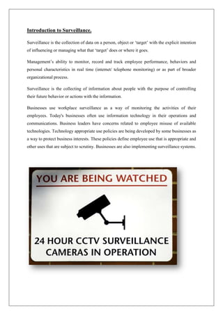 Workplace Surveilance | DOCX