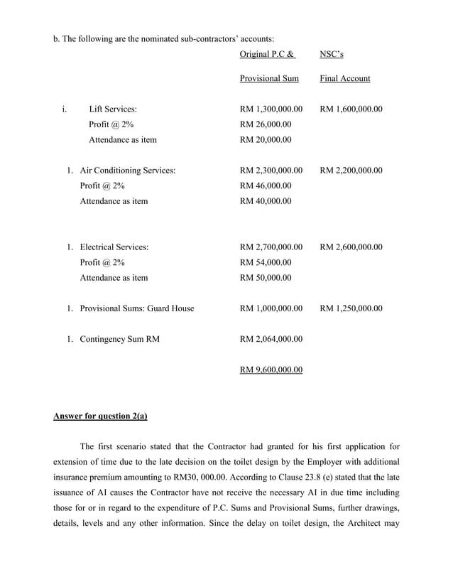 Assignmenr for pp2 final account | PDF