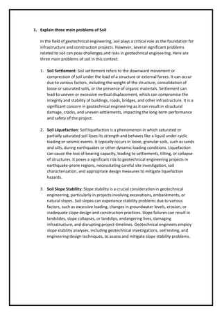 Assignment-01. geotechnical engineering coursepdf | PDF