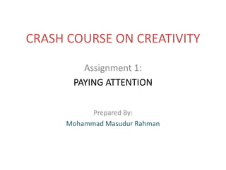 Assignment 1 | PPT