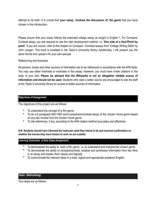 Assignment 1-compare-contrast-essay | PDF