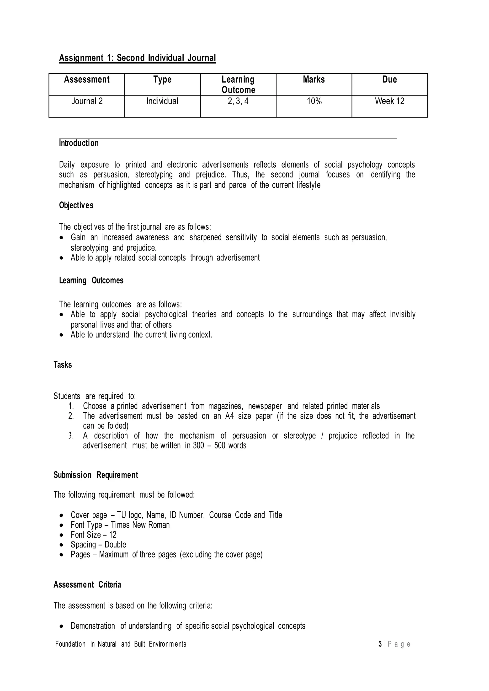 Assignment Individual Journal Docx 4909