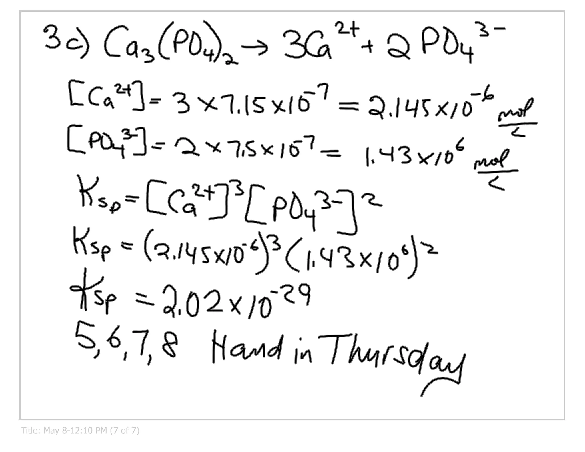 Assignment 1 Ksp Problems | PDF
