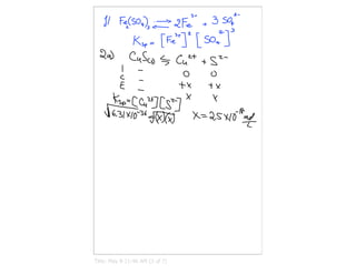 Assignment 1 Ksp Problems | PDF