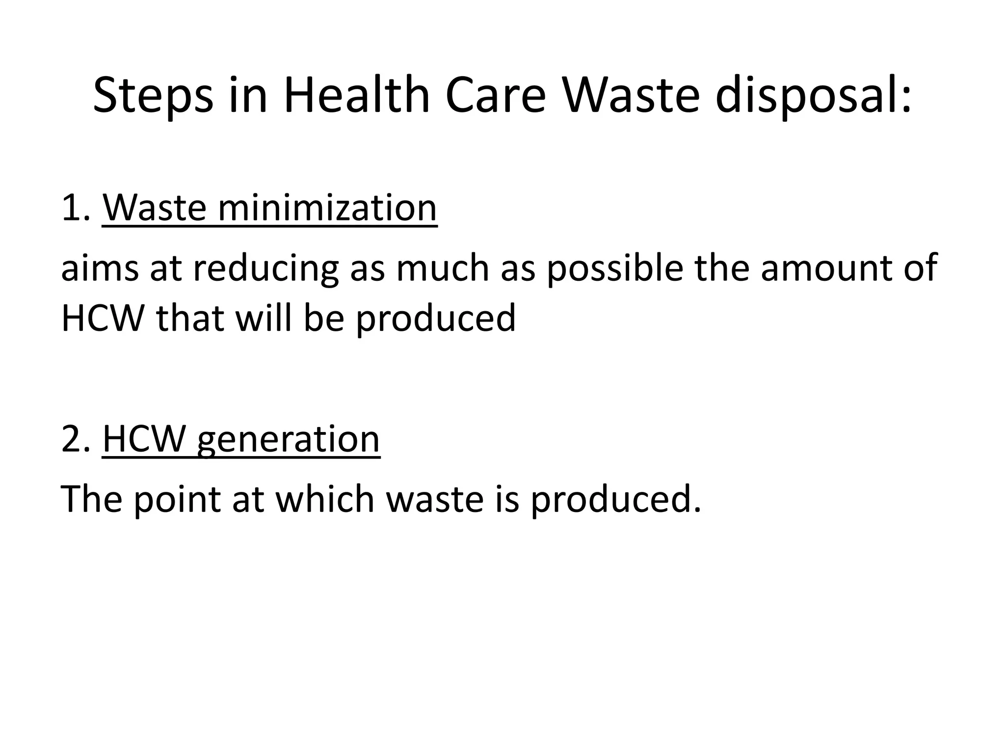 Health care Waste management | PPSX