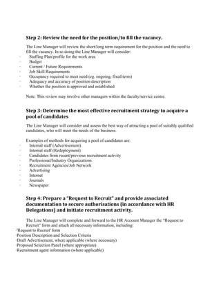 Selection Process and Recruitment | PDF