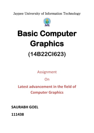 Advancements in Computer Graphics | DOCX