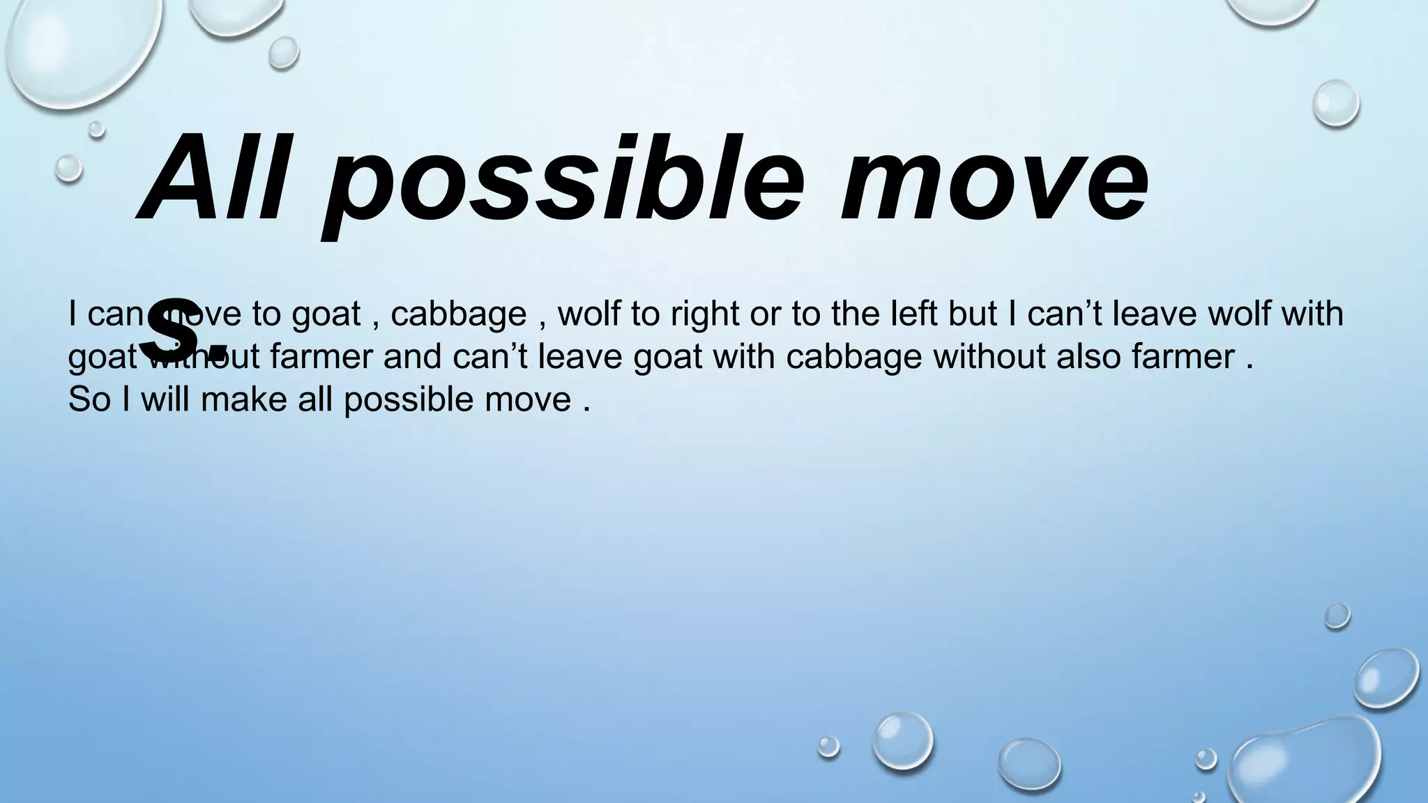 farmer , Cabbage , Goat , Wolf Assignment | PPTX