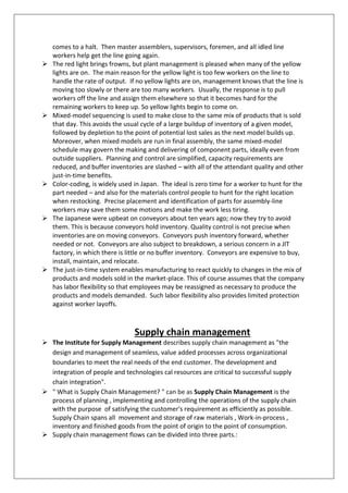 JAPANESE CONTRIBUTION TO PRODUCTION (OPERATION) MANAGEMENT | PDF