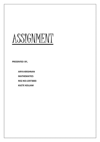 Assignment | PDF