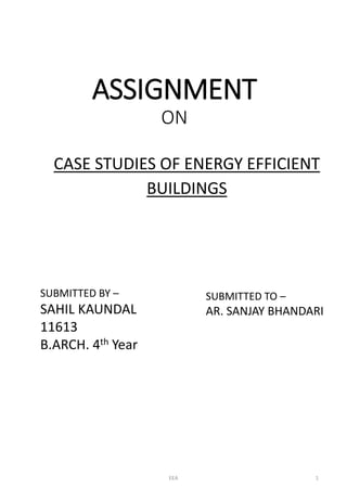 Energy Efficiency Case Studies(India and Abroad) | PDF