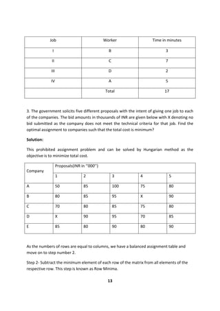 Assignment Poblems | PDF | Free Download