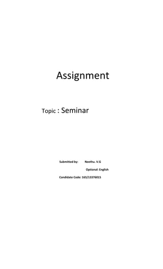 Assignment | PDF