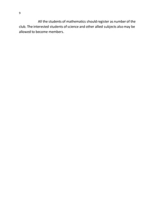 Mathematics Laboratory,Club,Library | DOCX