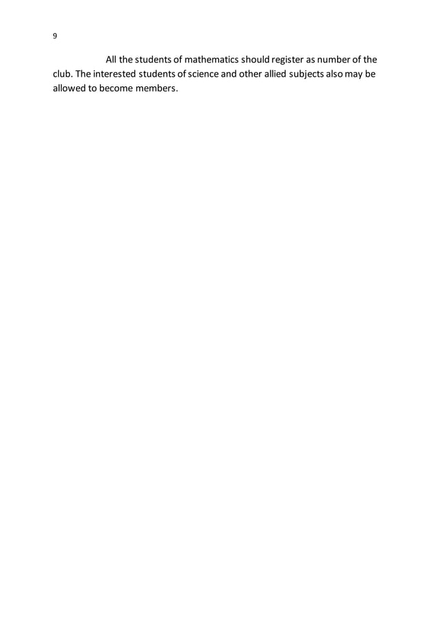 Mathematics Laboratory,Club,Library | DOCX