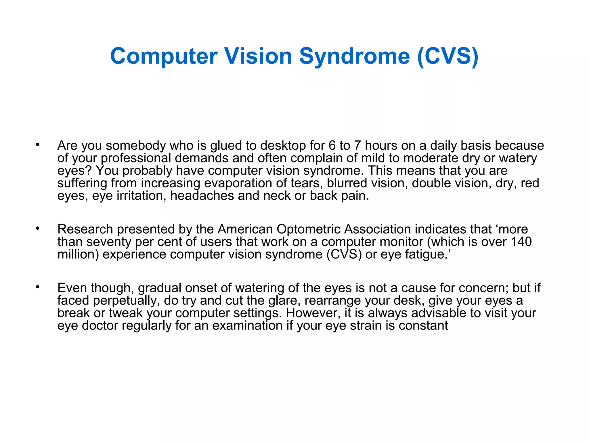 Diseases caused by Computer | PPT