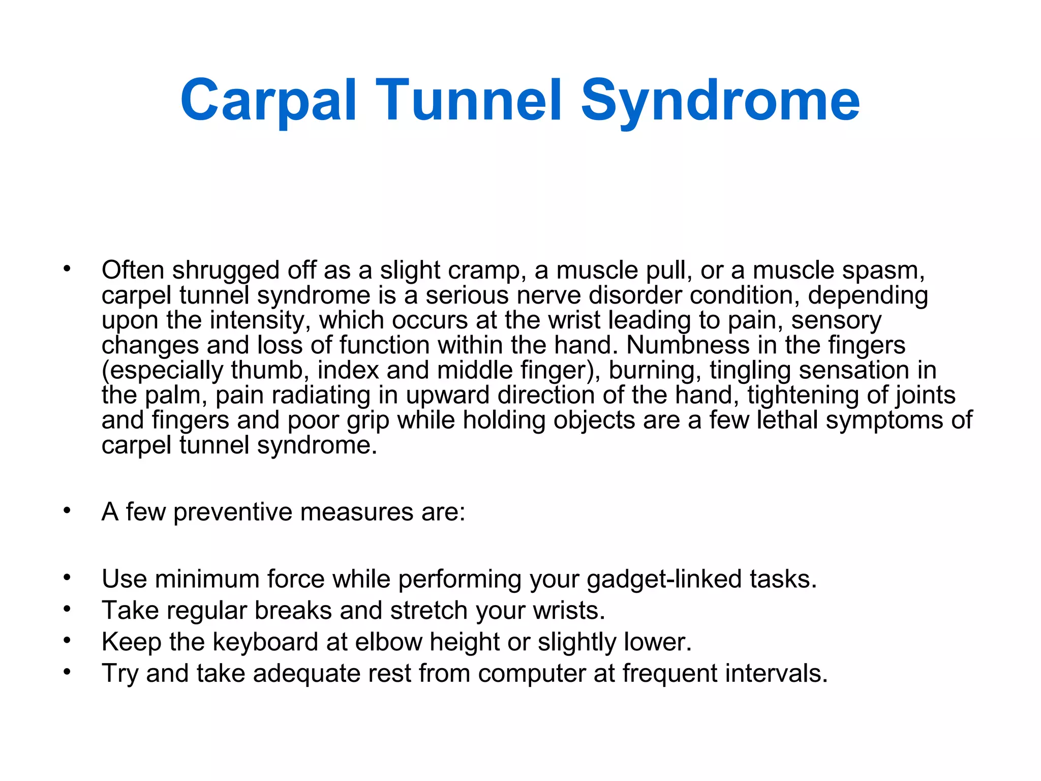 Diseases caused by Computer | PPT