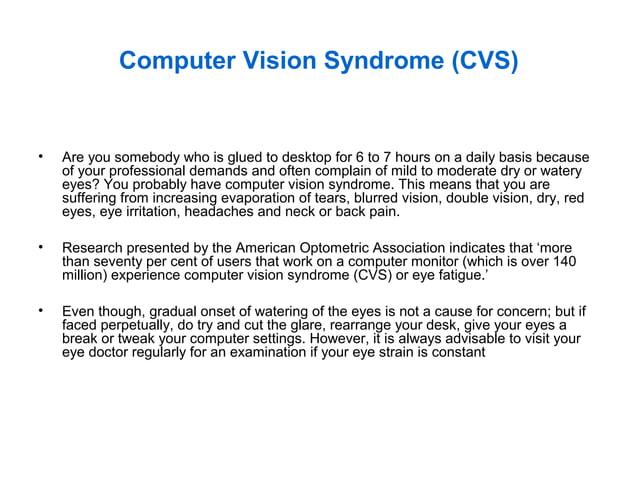 diseases caused by computer | PPT