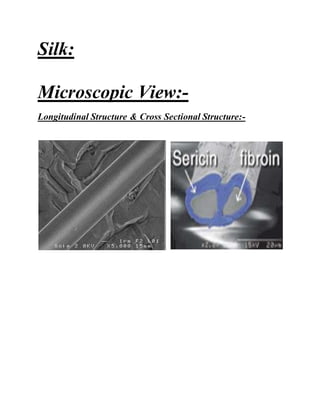 Microscopic View of fibers and their identification , solubility test ...