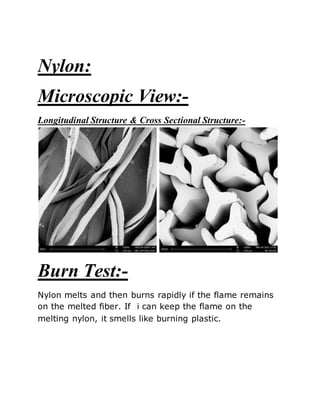 Nylon Fiber Under Microscope