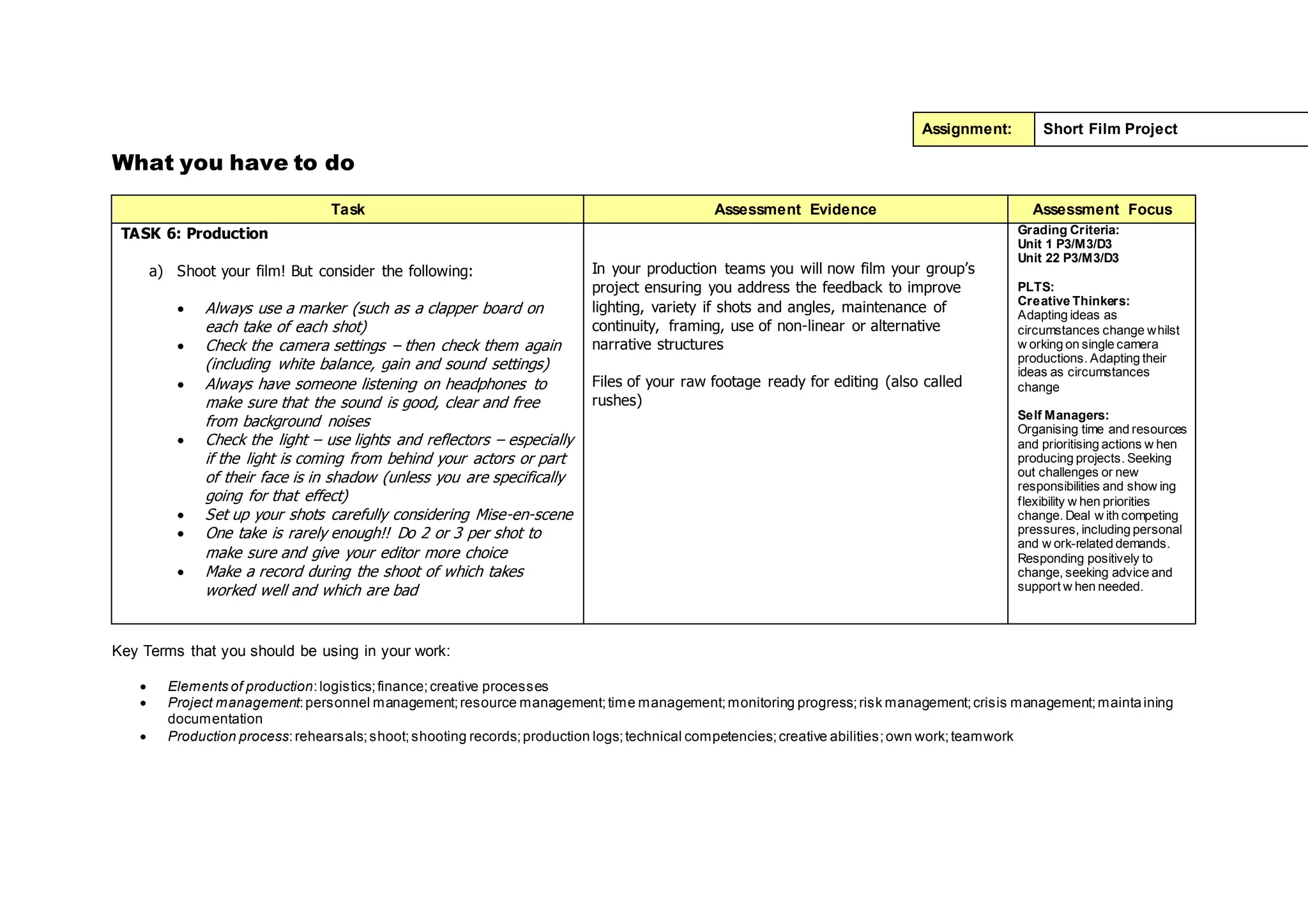 Assignment task 6&7 docx | DOCX